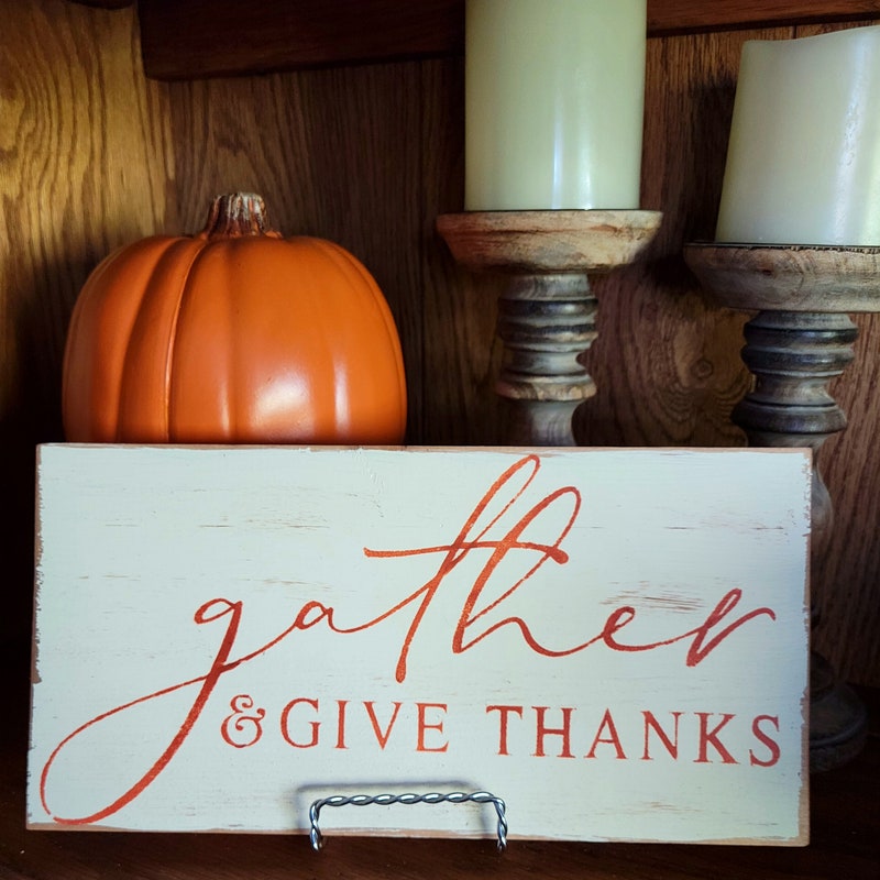 Give Thanks Sign - Etsy