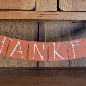 Thankful Banner, Thanksgiving Banner - Etsy