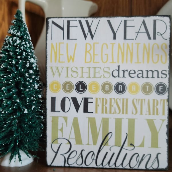Happy New Year Sign - Etsy