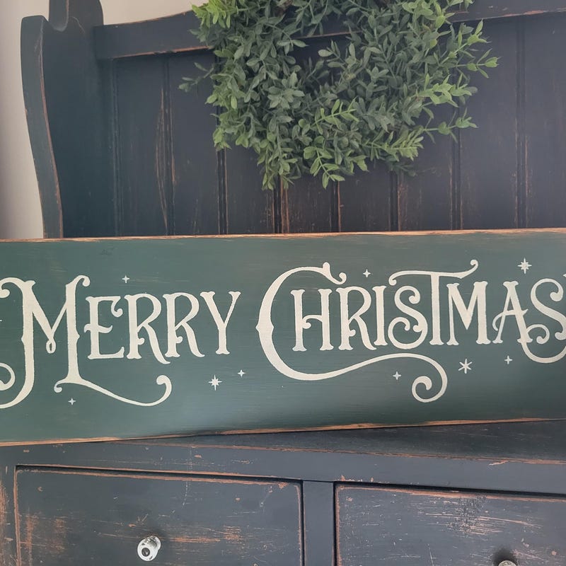 Metal Merry Christmas Sign - Etsy
