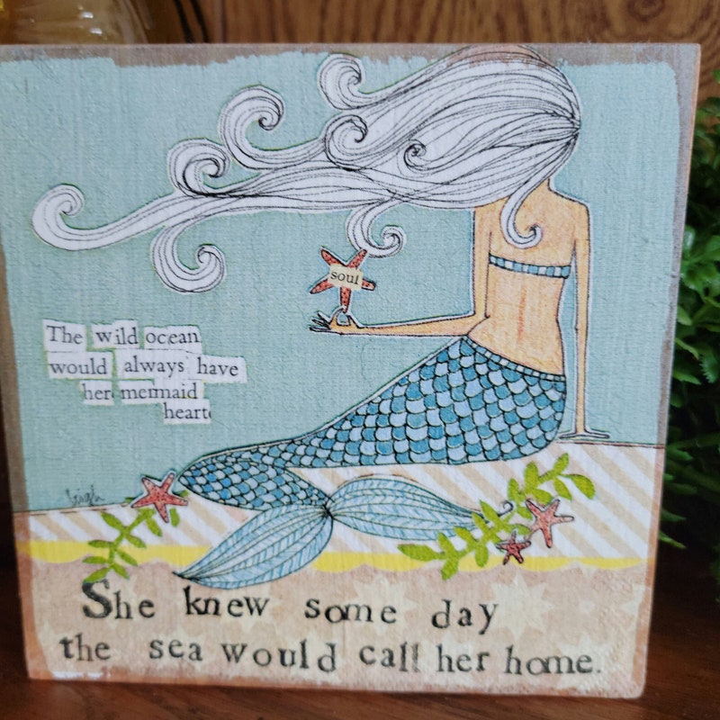 Wood Mermaid - Etsy