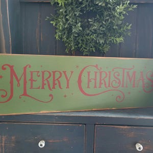Primitive Merry Christmas Sign - Etsy