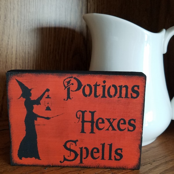 Witch Sign, Halloween Witch Sign Decor, Something Wicked Halloween Sign ...