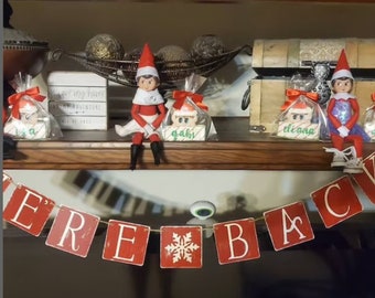 We're Back Christmas Elf Banner - Etsy