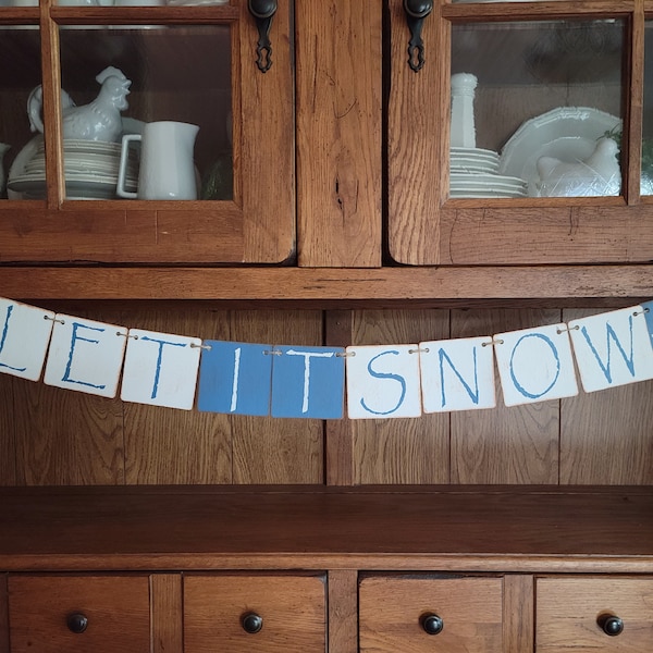 Let It Snow Banner - Etsy
