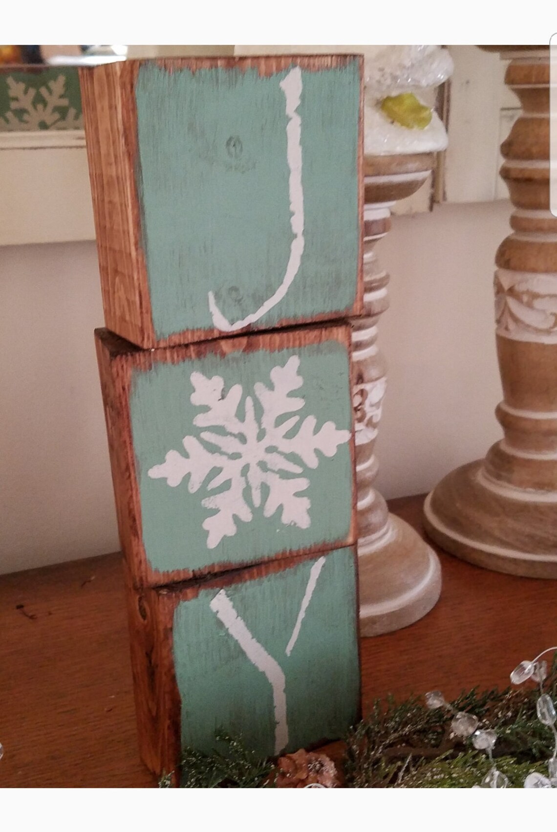 Joy Blocks Joy Sign for Mantle Joy Reversible Block Set - Etsy