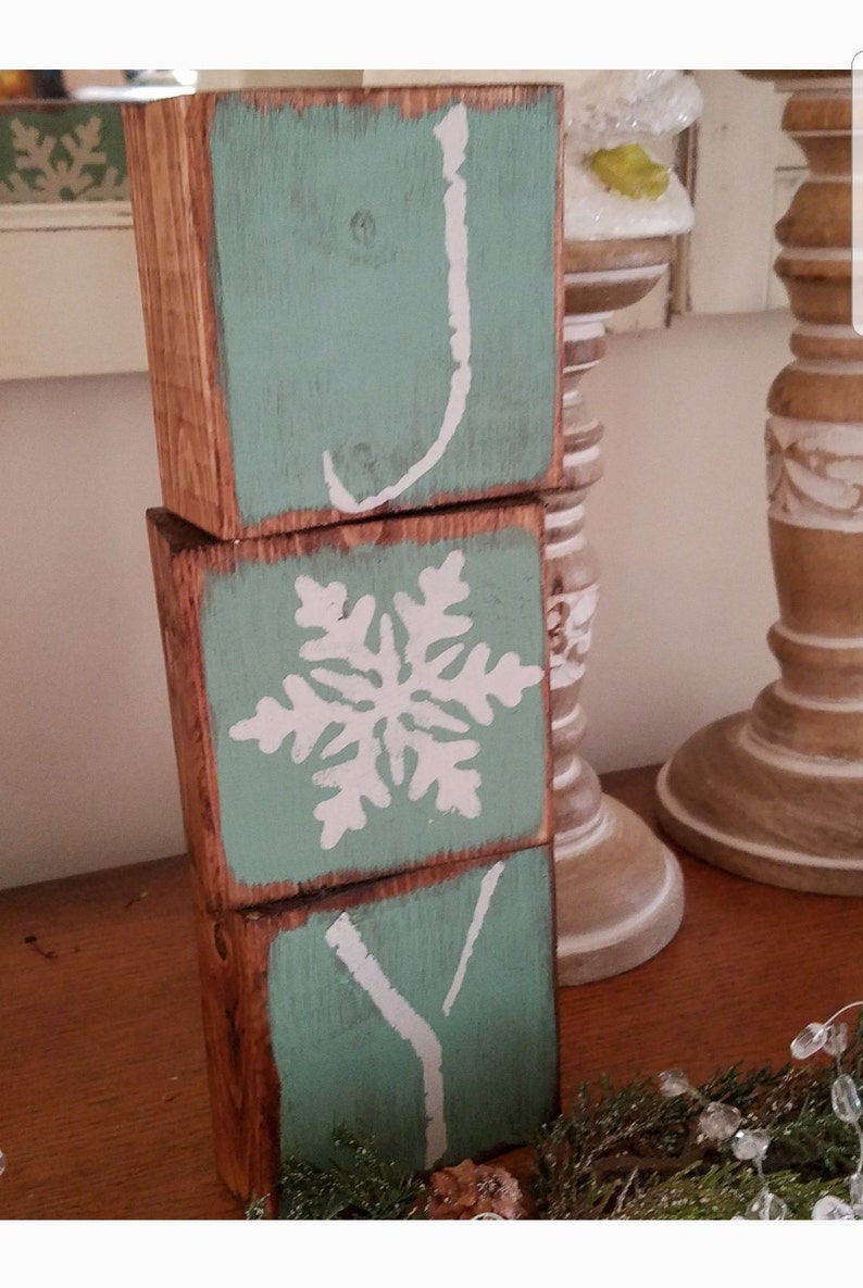 Joy Blocks Joy Sign for Mantle Joy Reversible Block Set - Etsy