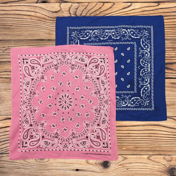 Pink and blue bandana store