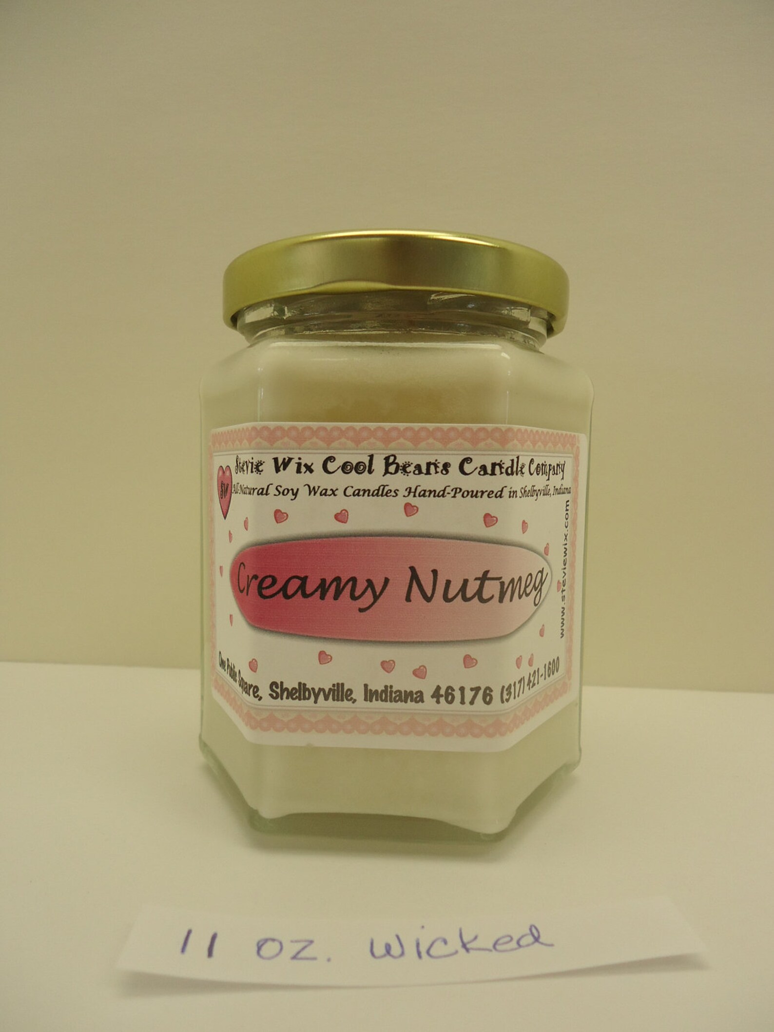 12-oz. wicked candle creamy nutmeg scent holiday aroma sugar | Etsy