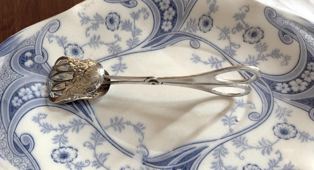 Gorham Pastry Tongs, Scissor Dessert Tongs, Vintage Gorham Silver Plate ...
