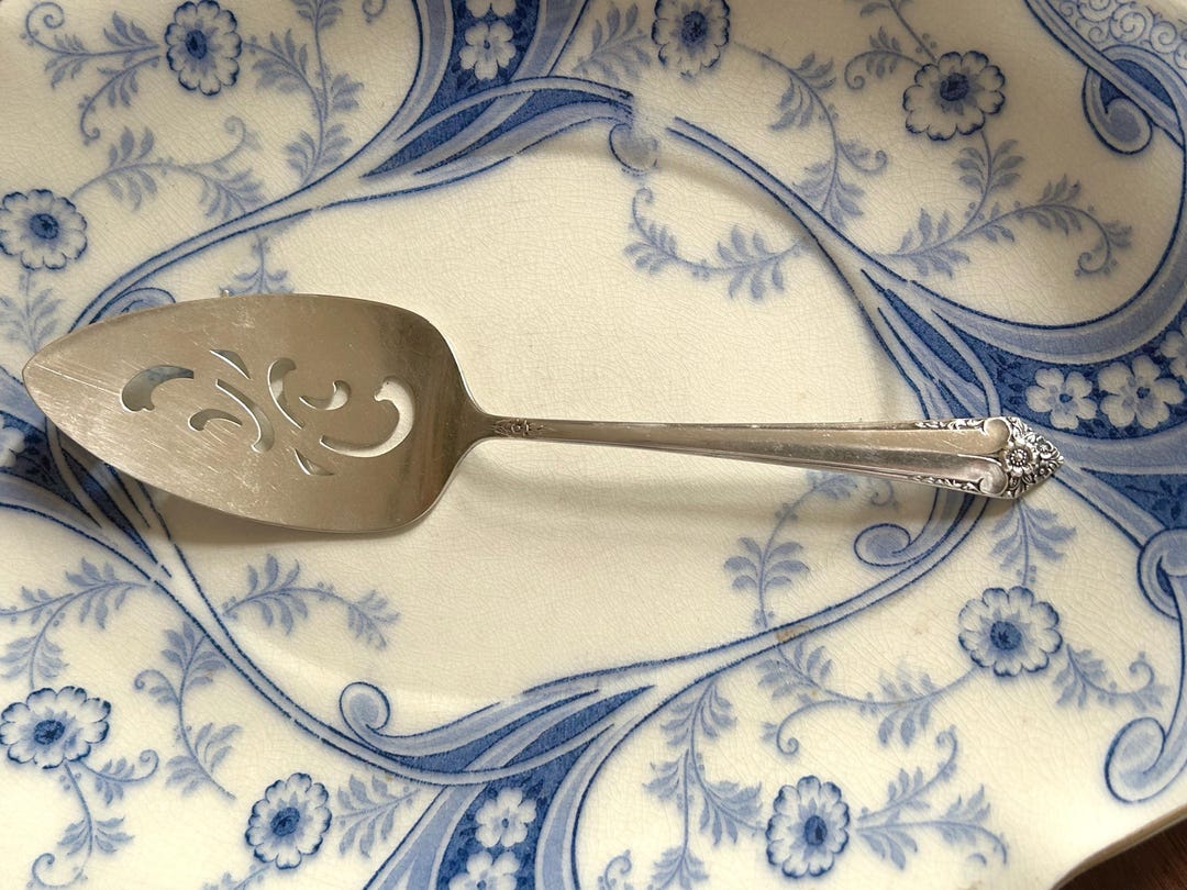 Silver Plate Pastry Server, Starlight Pie Pastry Server, Mid Century ...
