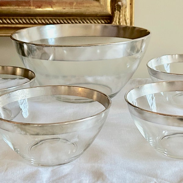 Silver Rim Bowl - Etsy