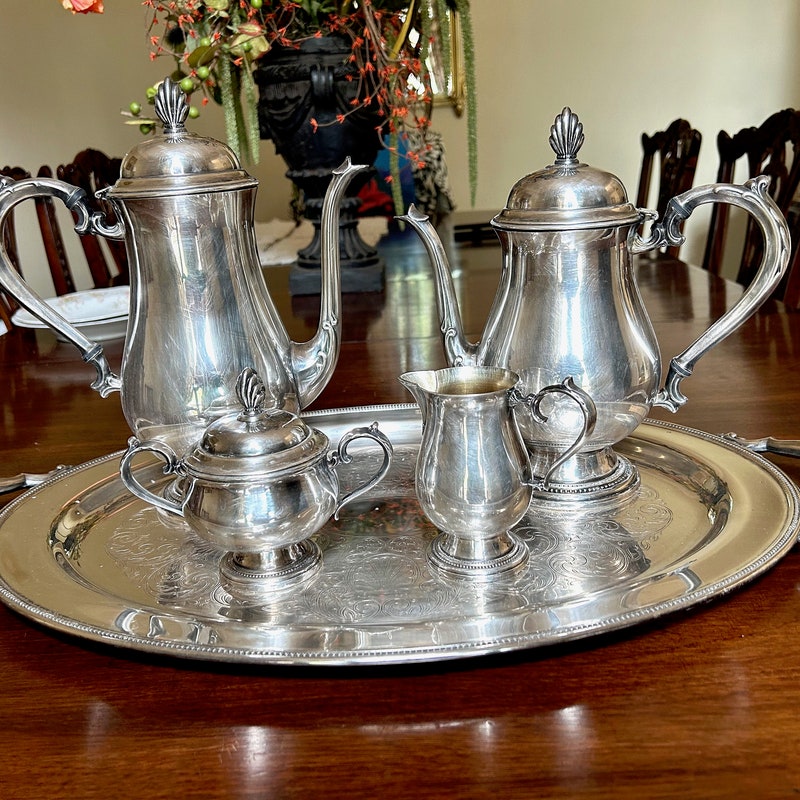 Silver Plate Tea Set - Etsy