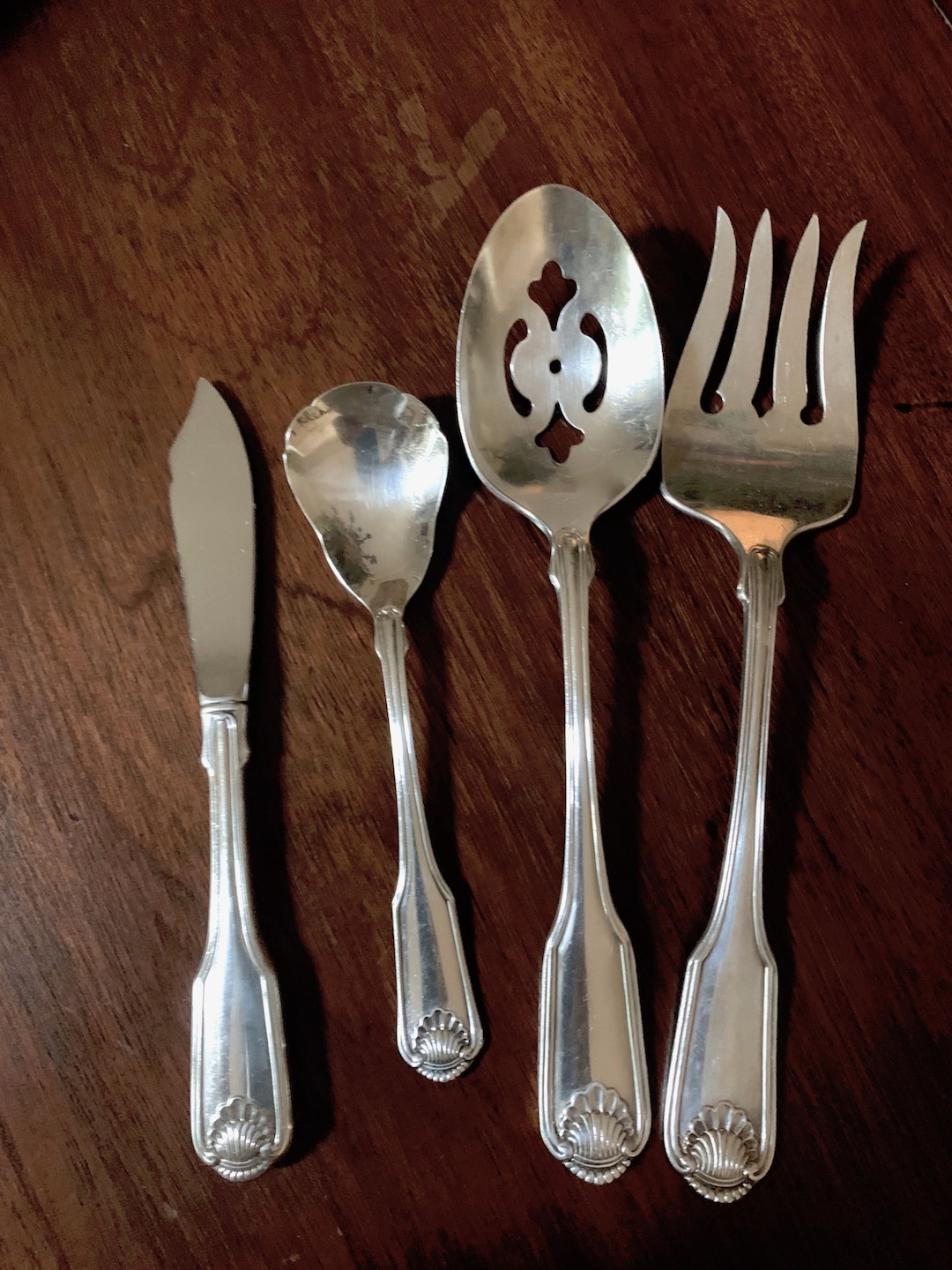 Community Silver Serving Utensils Silver Shell Pattern Each - Etsy