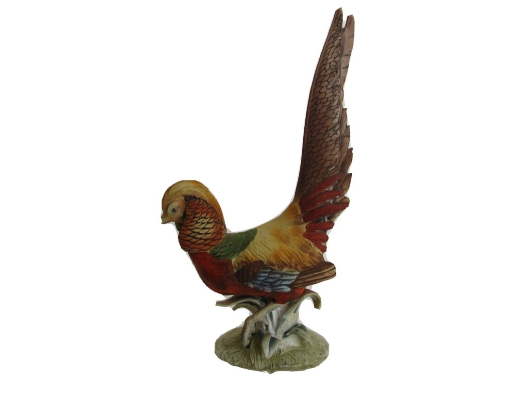 Vintage Lefton Golden Pheasant Figurine China Pheasant 11.5 - Etsy