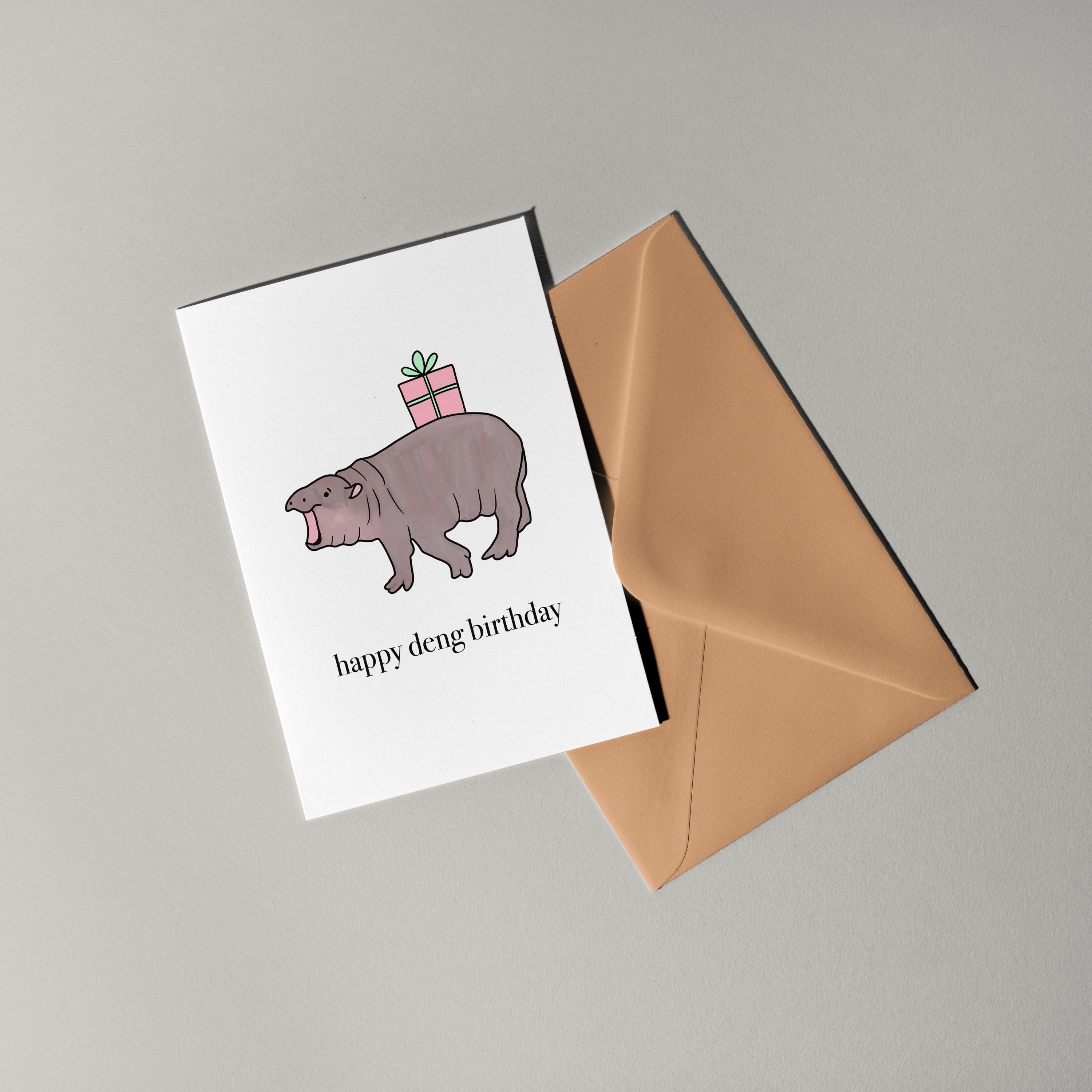 Happy Deng Birthday Card by Eastern Trend Collective. Greeting Card ...