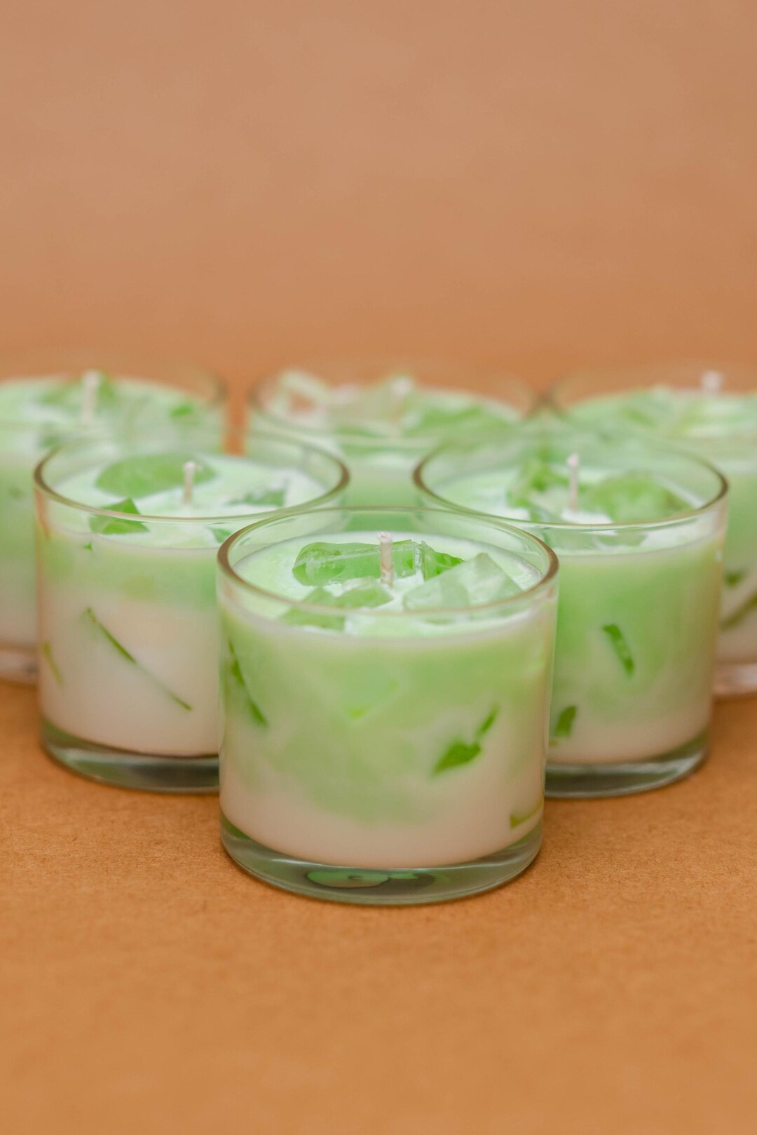 Mini Iced Matcha Candle 5 Oz Iced Latte Matcha Scented Handmade Candle ...