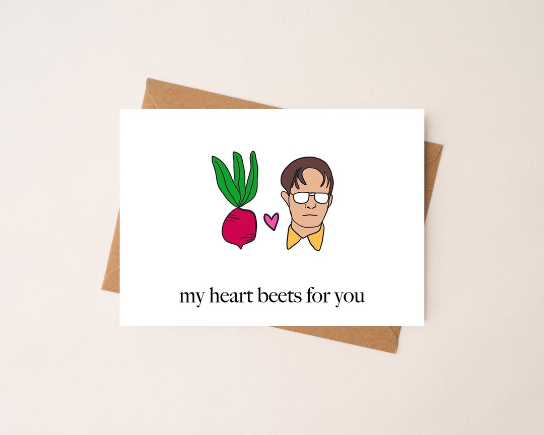 DIGITAL DOWNLOAD My Heart Beets for You Punny Card by Eastern Trend ...