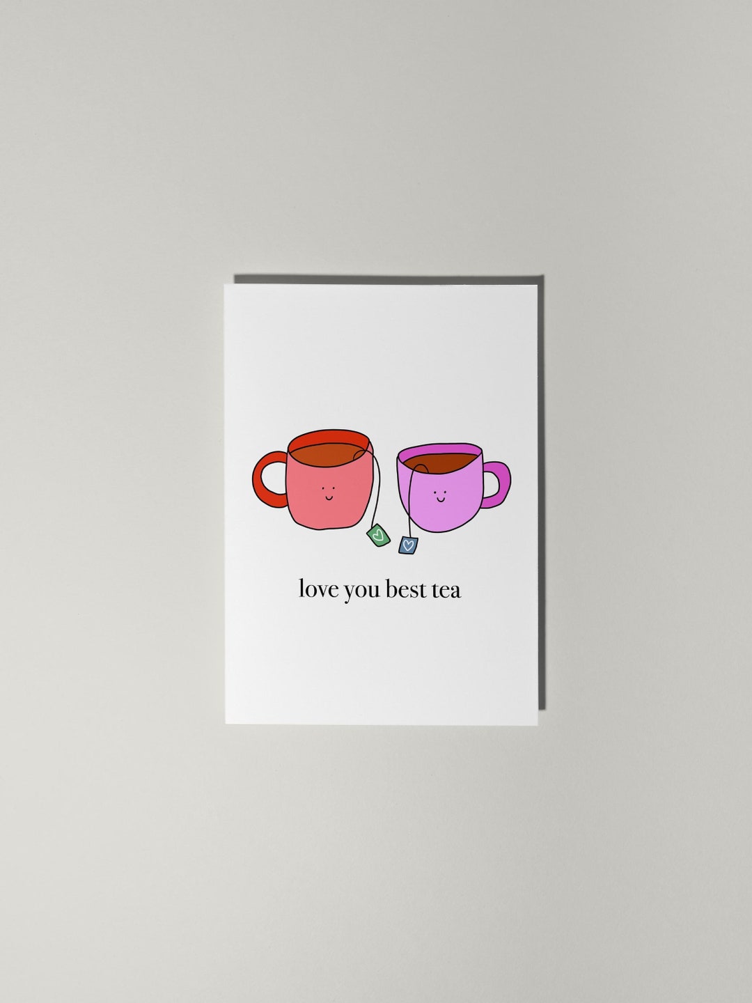 Happy Birthday Best Tea Card by Eastern Trend Collective. Greeting Card ...
