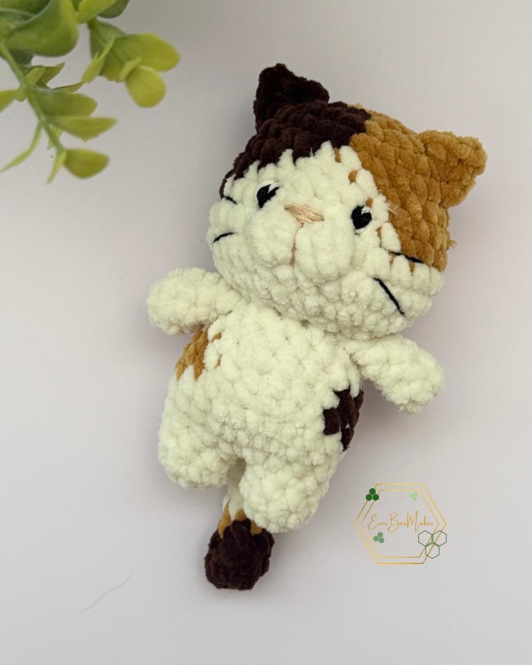 Tiny Cat Plush - Calico Kitten Stuffed Animal - Pocket Size Kitty ...