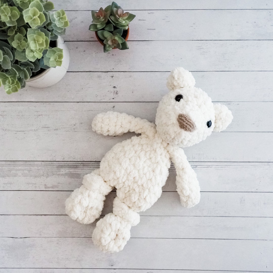 Small Teddy Bear Lovey Snuggler - Teddy Bear Plushie - Stuffey ...