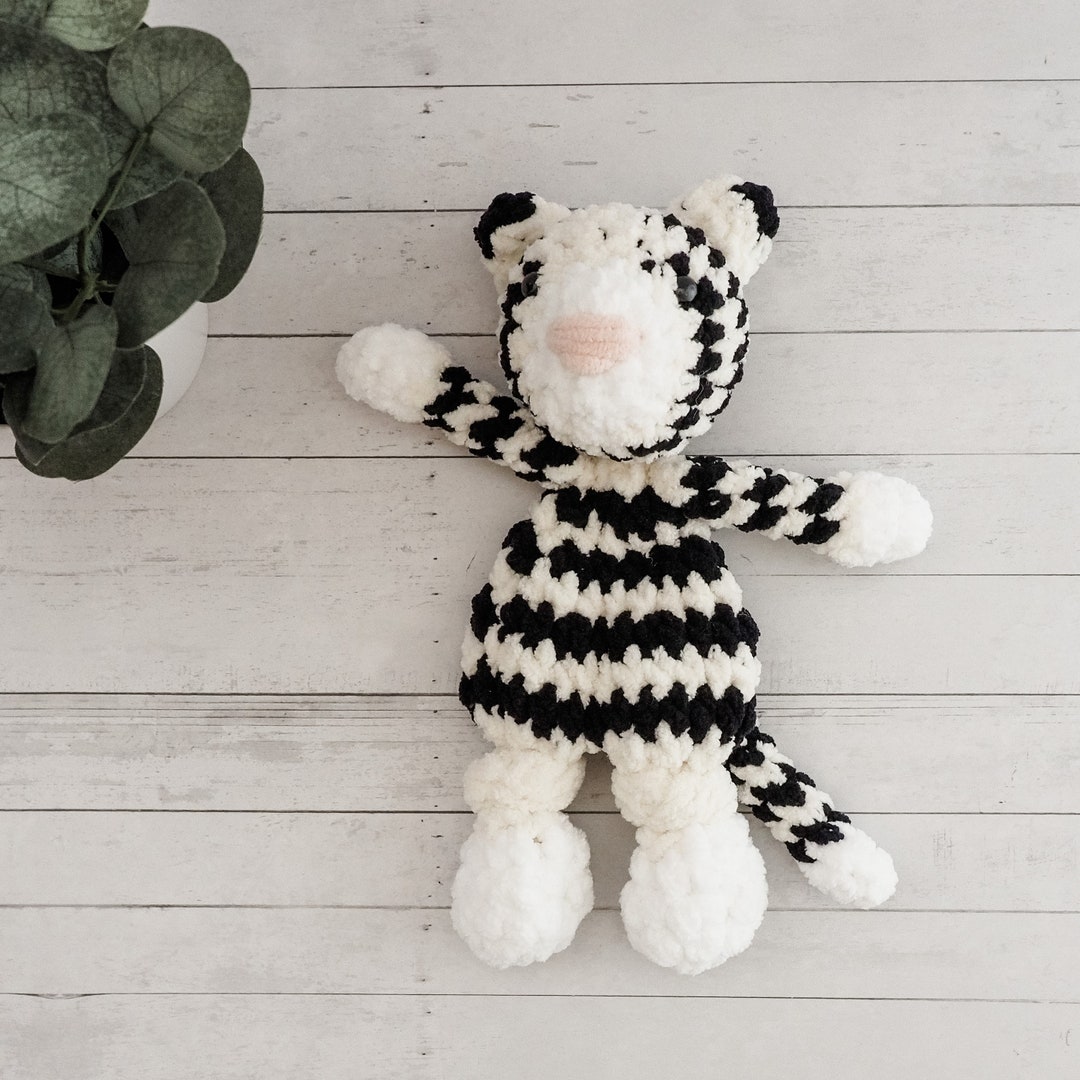 White Tiger Lovey Snuggler - White Tiger Plushie - Siberian Tiger ...