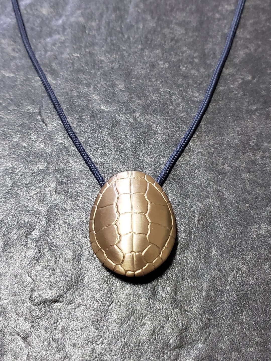 Baby Turtle Shell Necklace - Bronze - Etsy