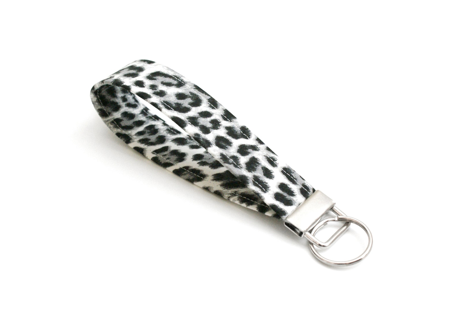 Keychain for Women Snow Leopard Print Fabric Key Fob 5 - Etsy