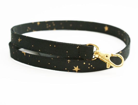 Black Lanyard With Gold Stars Teacher Lanyard 1/2 Inch - Etsy