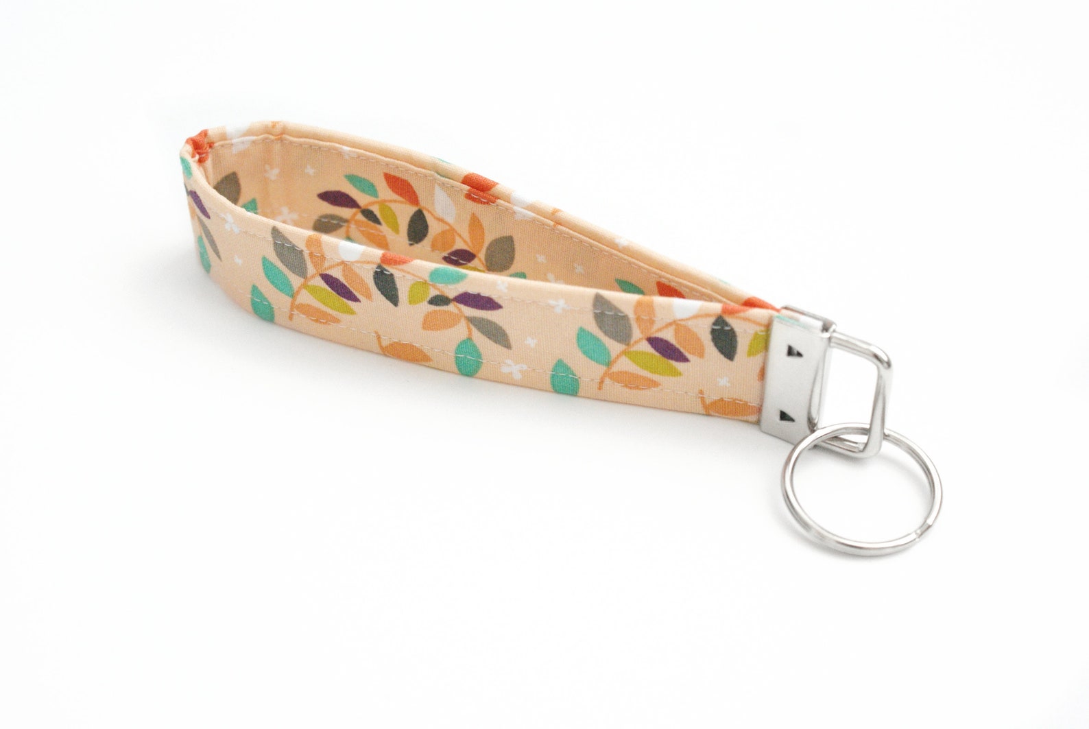 Peach Key Fob 5 Inch Key Ring Key Chain Cute Wristlet - Etsy