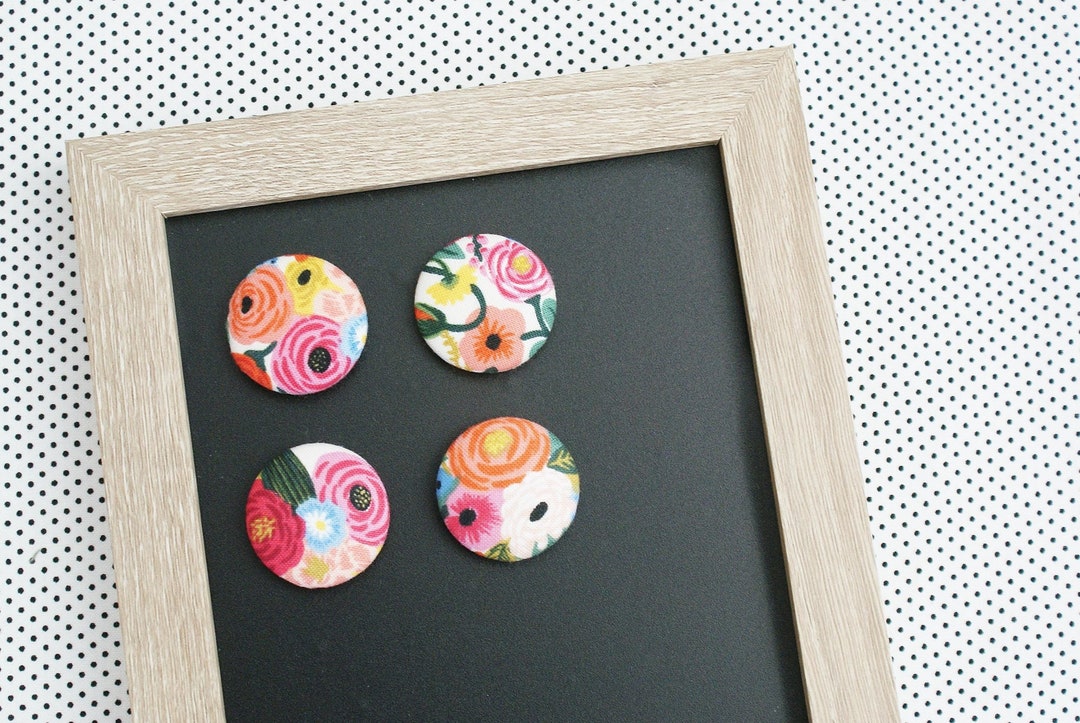 Rifle Paper Co. Fridge Magnets - 1 1/8" - Set of 4 - Bright Floral ...