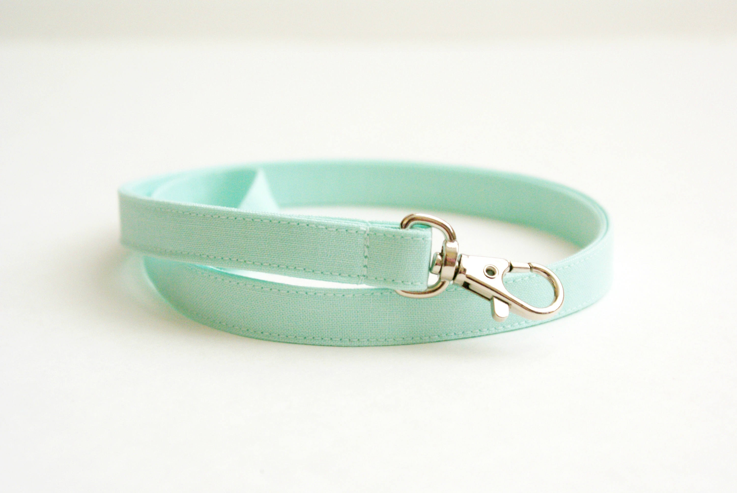 Cute Skinny Mint Lanyard - Solid Color Thin Lanyard - 1/2 Inch Wide Key ...