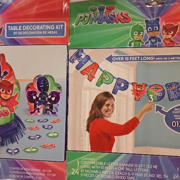 Pj Mask Decorations - Etsy