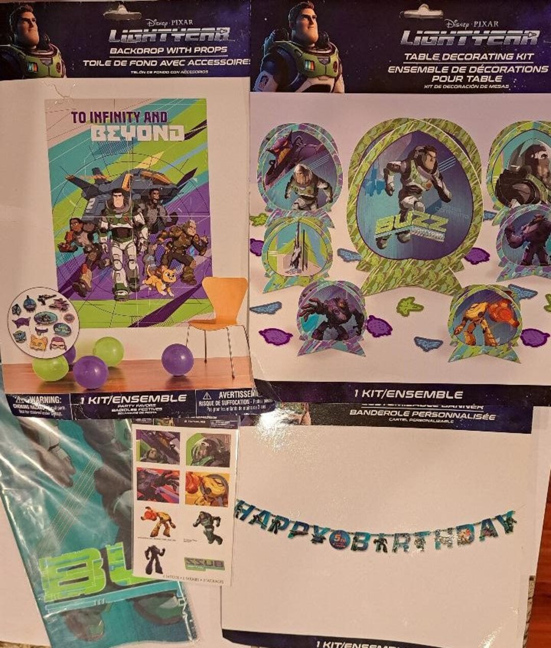 Buzz Lightyear Party Decor Scene Setter, Table Decorating Kit, Banner ...