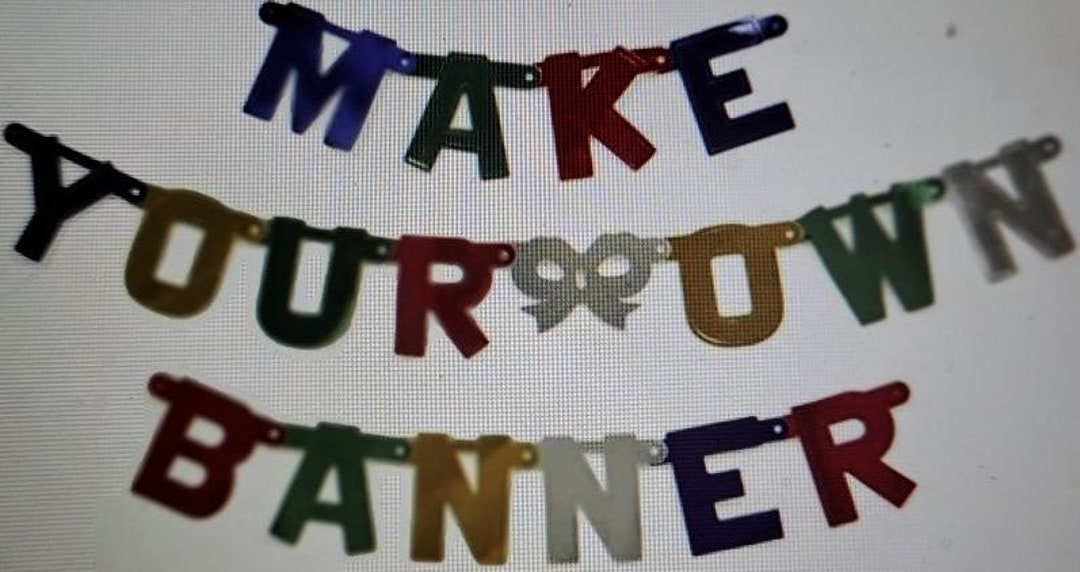 Make Your Own Banner Kit - Build Your Own Banner - Personalize Your ...