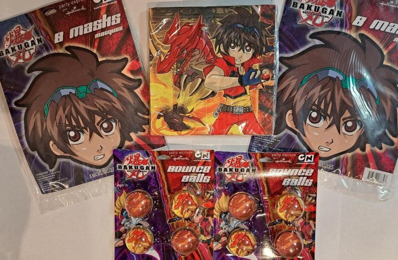 Bakugan Battle Brawlers Party Bundle - Bakugan Masks, Bakugan Bounce ...