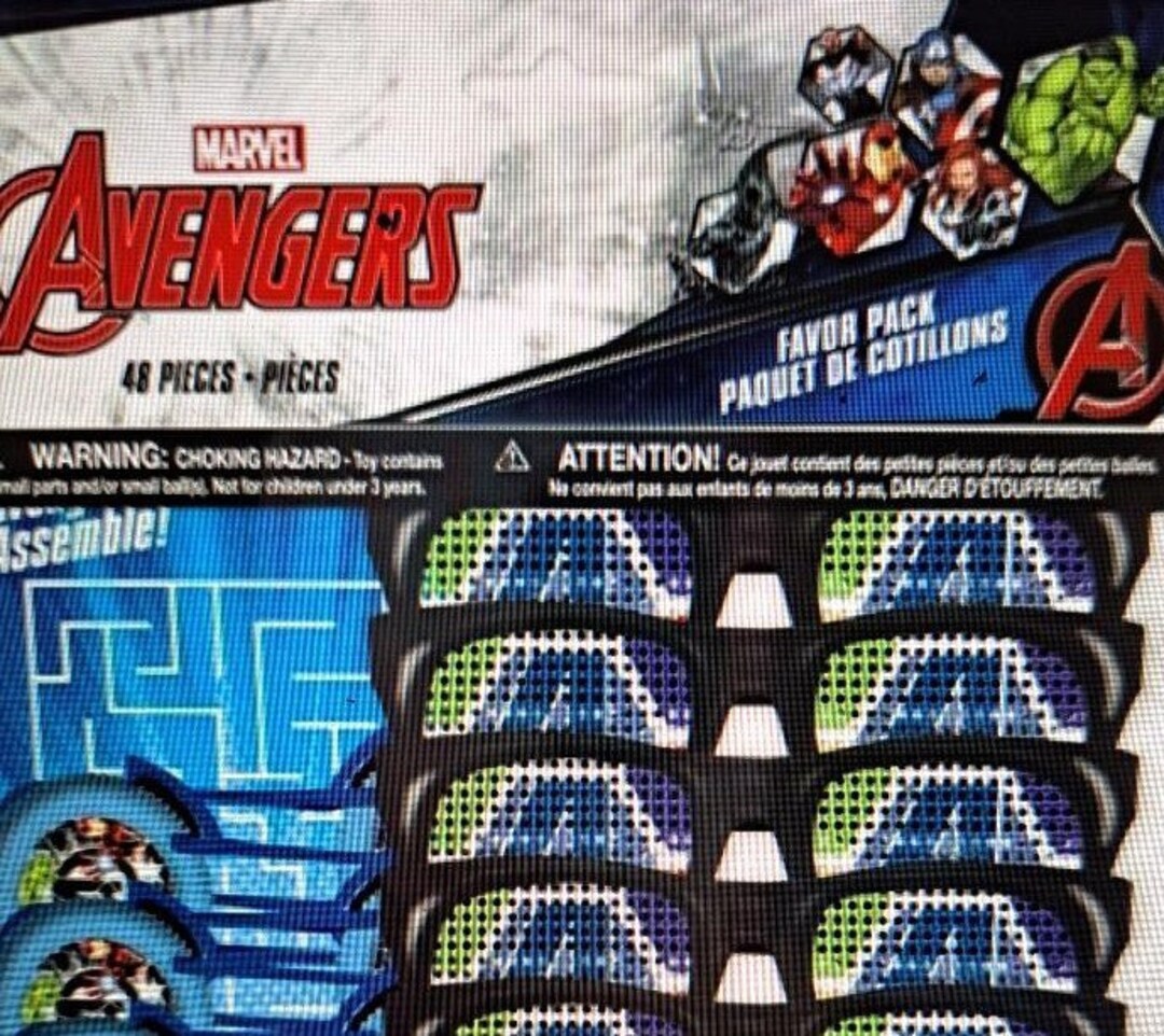 Avengers Favor Pack - Birthday Party Mega Mix With 48 Pieces - Avengers ...