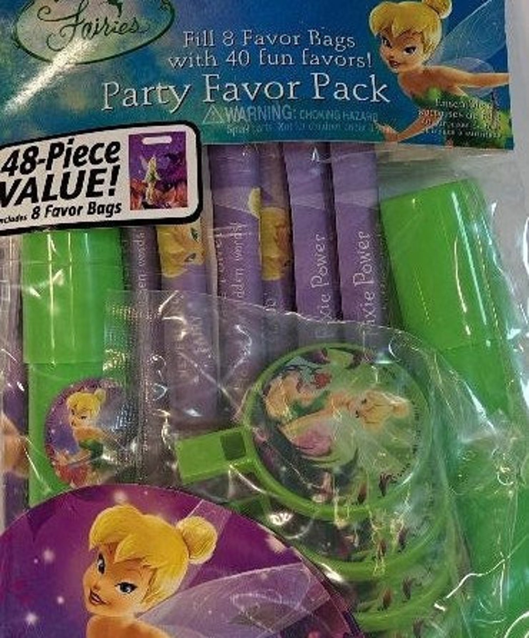 Tinkerbell Favor Pack - 48 Pieces, Tinker Bell Party Favors, Tinker ...