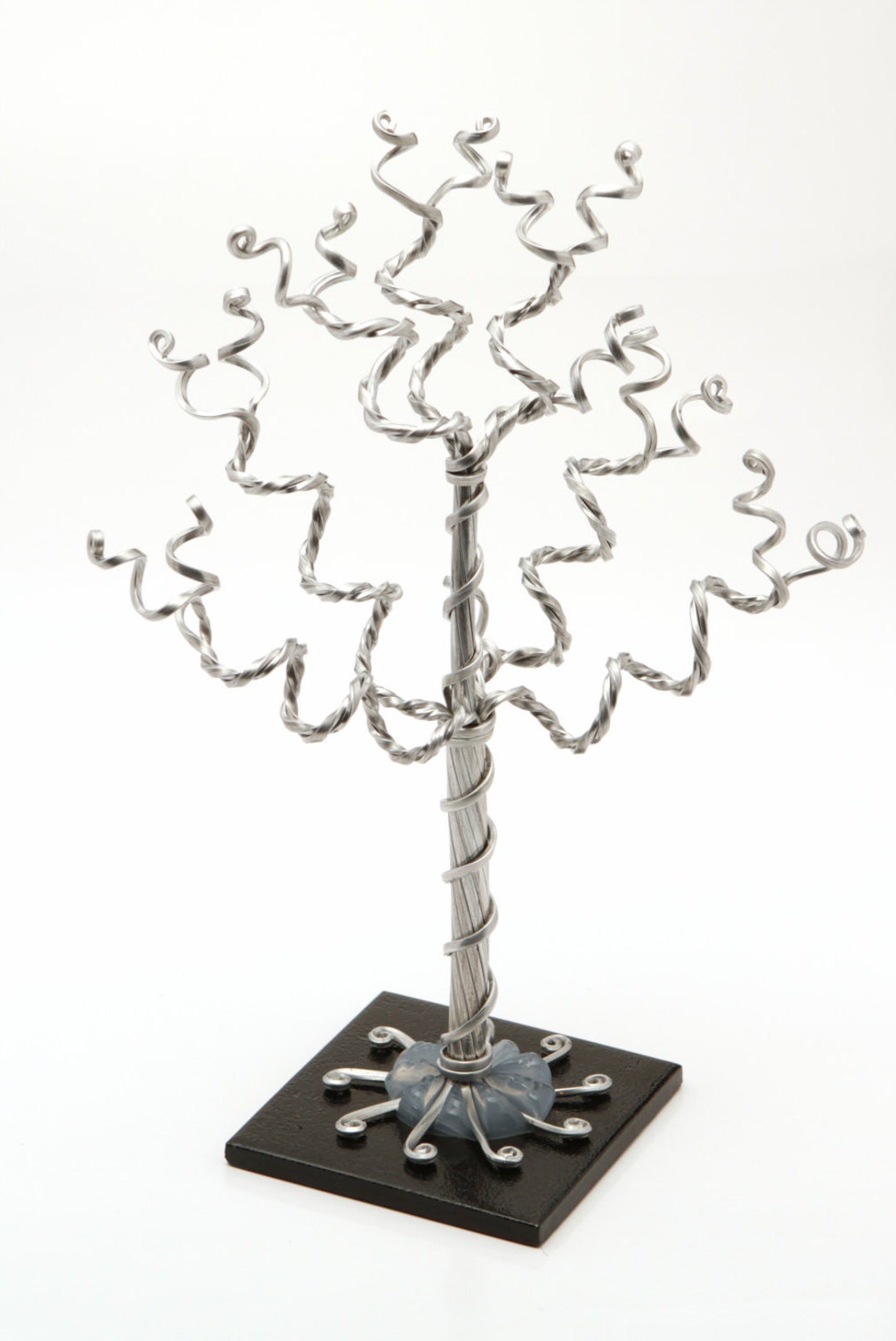 Home Decorations, Table Decor, Centerpiece. Mini-tree Silver on Black ...