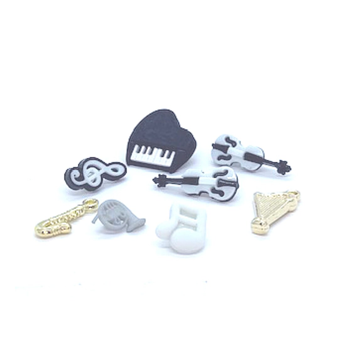 Music Instrument Buttons Music Buttons Music Theme Buttons - Etsy