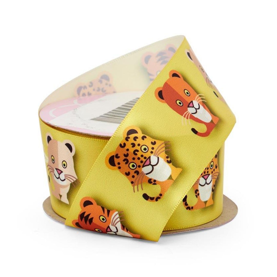 Tiger Ribbon Lion Ribbon Zoo Animal Ribbon Wild Cats - Etsy
