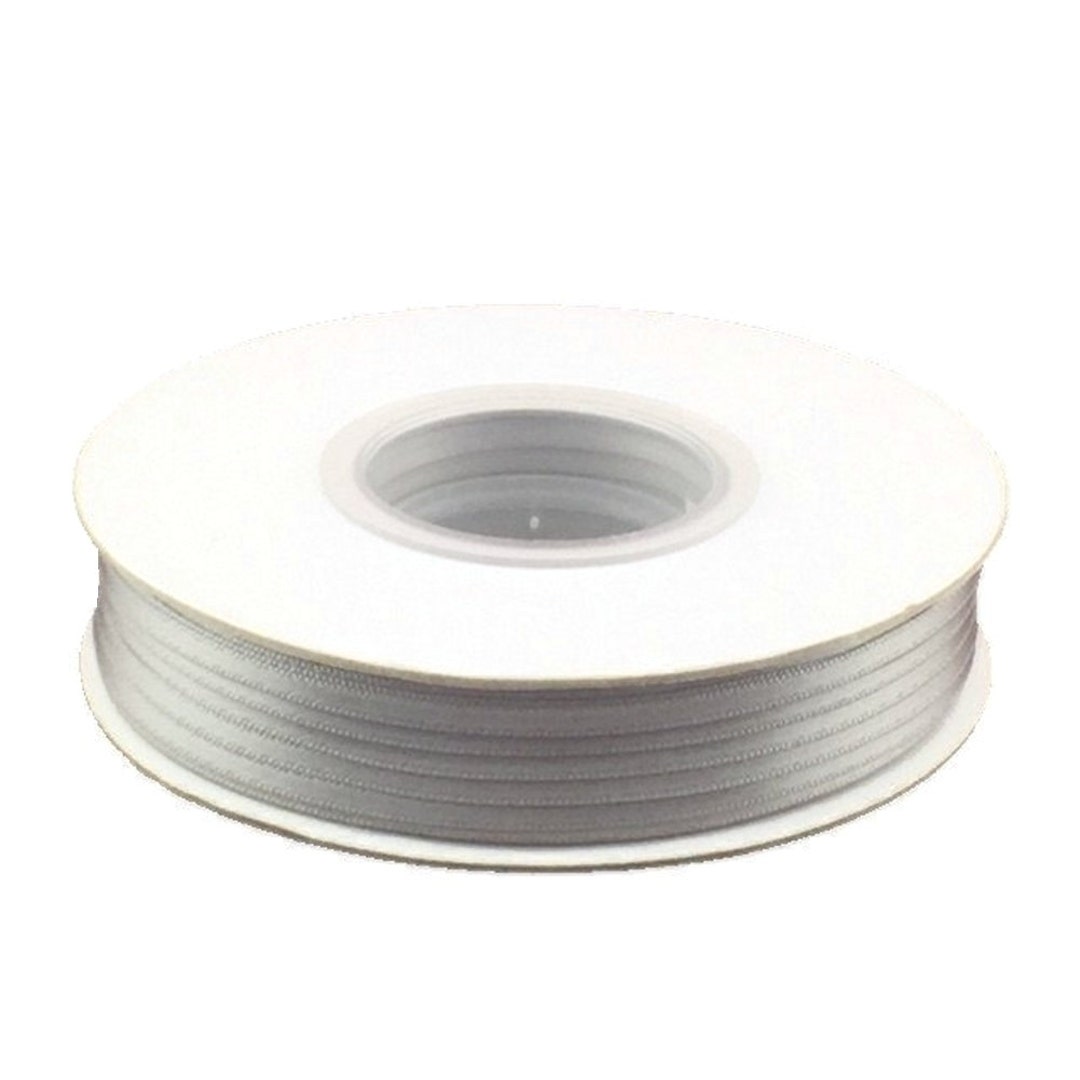 Silver Satin Ribbon Silver Ribbon 1/8 Inch Silver Satin - Etsy