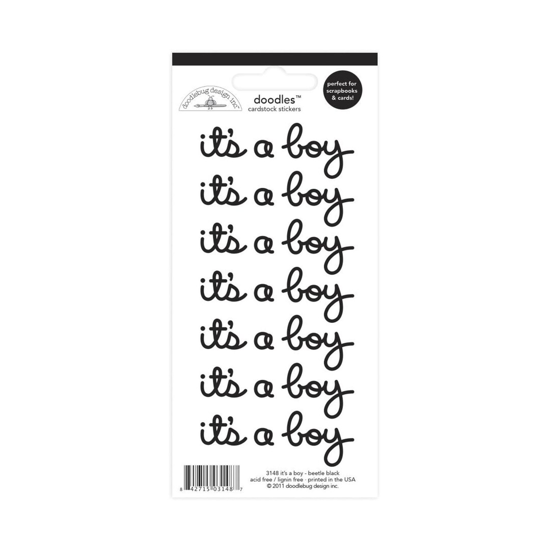 Big Its A Boy Labels | Baby Boy Stickers | It's A Boy Cardstock ...