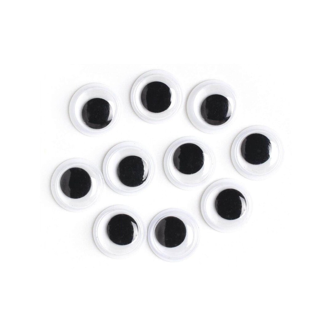 12mm Craft Eyes | 12mm Movable Eyes | Paste-on Wiggle Eyes - 12mm - 10 ...