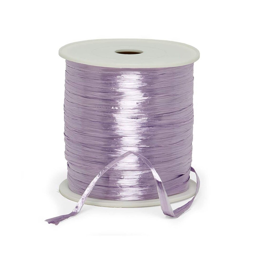 Purple Raffia Ribbon | Orchid Raffia Bows | Orchid Pearlized Raffia ...