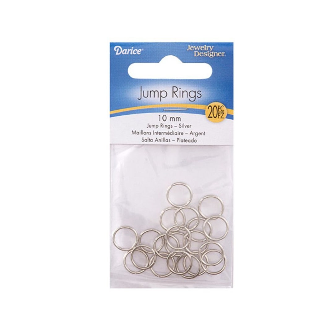 10mm Jump Rings Nickel Jump Rings Nickel Plated Brass Jump Rings 10mm ...