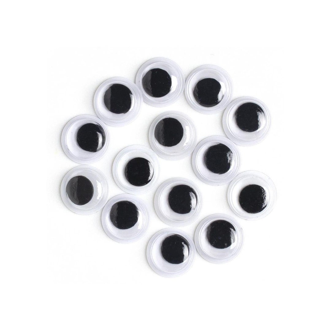 Small Movable Eyes | Paste-on Eyes | Paste-on Wiggle Eyes - 10mm - 14 ...