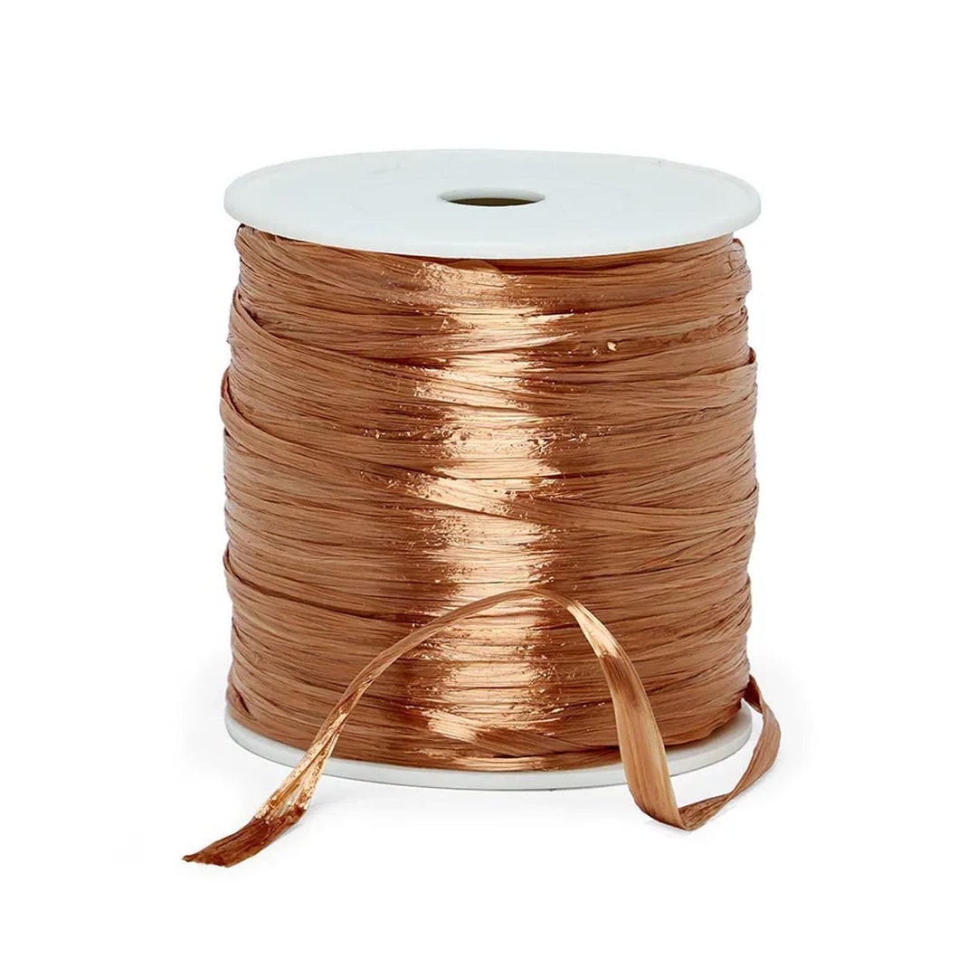 Copper Raffia Ribbon Copper Raffia Bows Copper Pearlized Raffia Ribbon ...