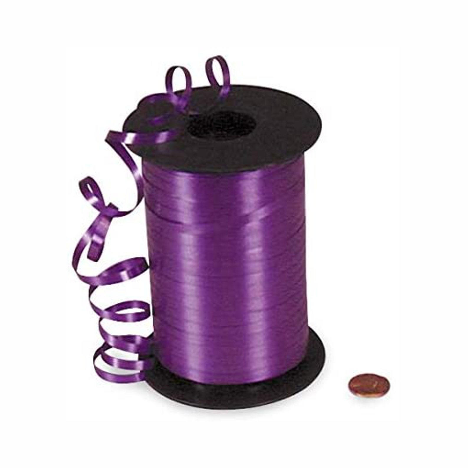 Purple Curly Ribbon Purple Curling Ribbon Smooth Finish - Etsy