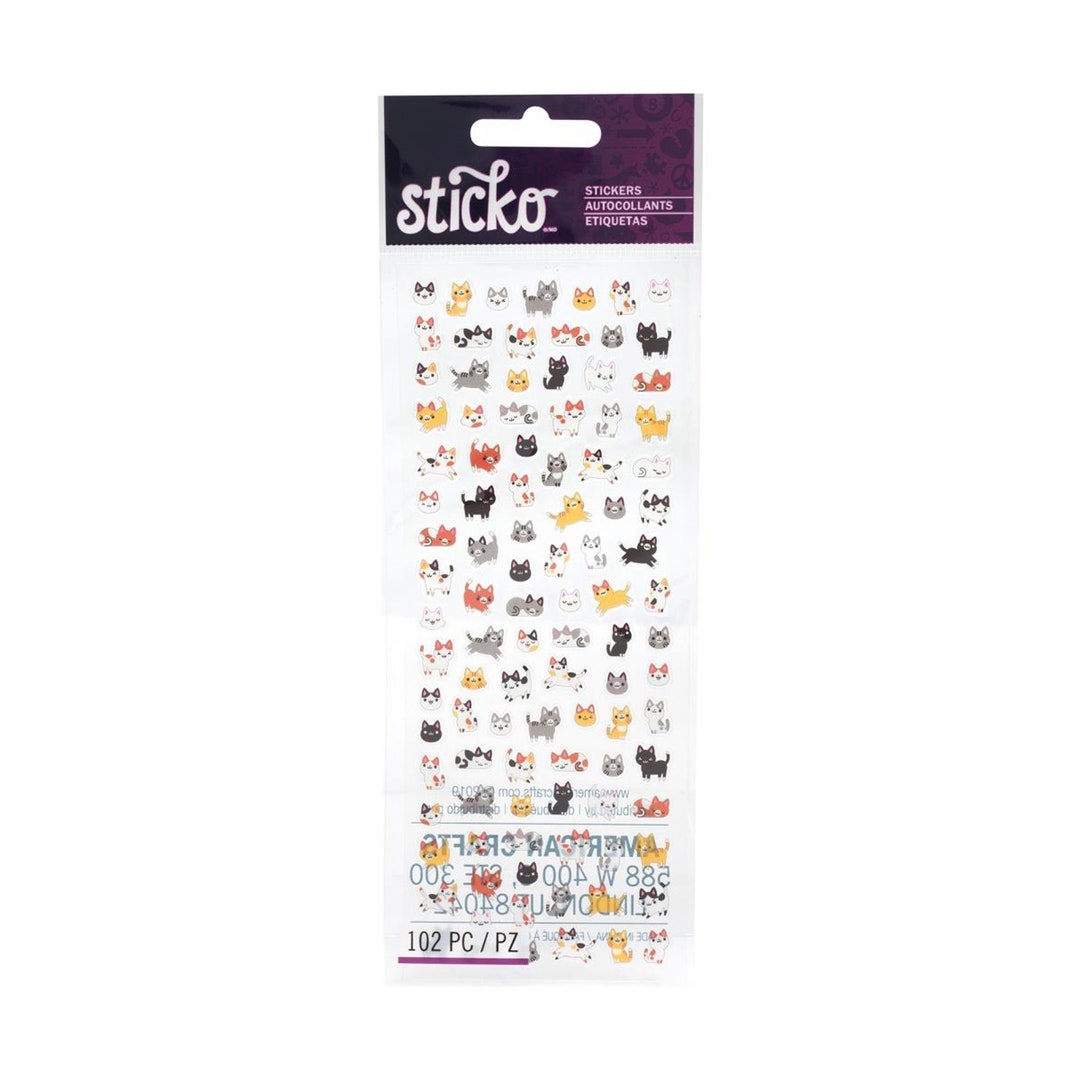 Cat Stickers Kitten Stickers Tiny Cat Stickers 102 - Etsy